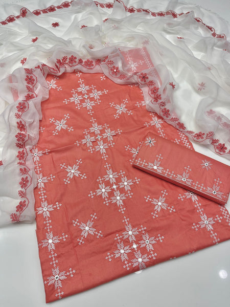 Unstitch Lawn 3 PC – Multan Embroidery Store